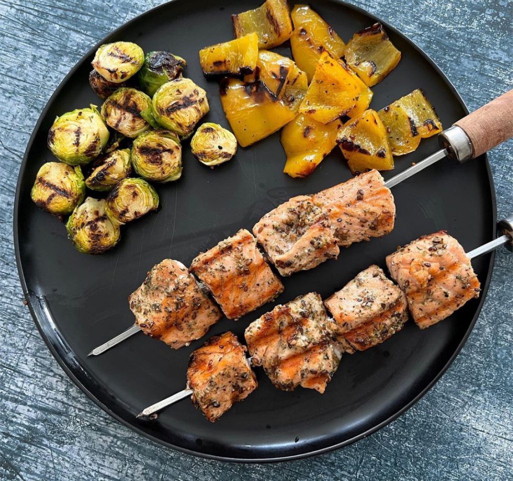 Za'atar spiced salmon kebabs - ASC North America